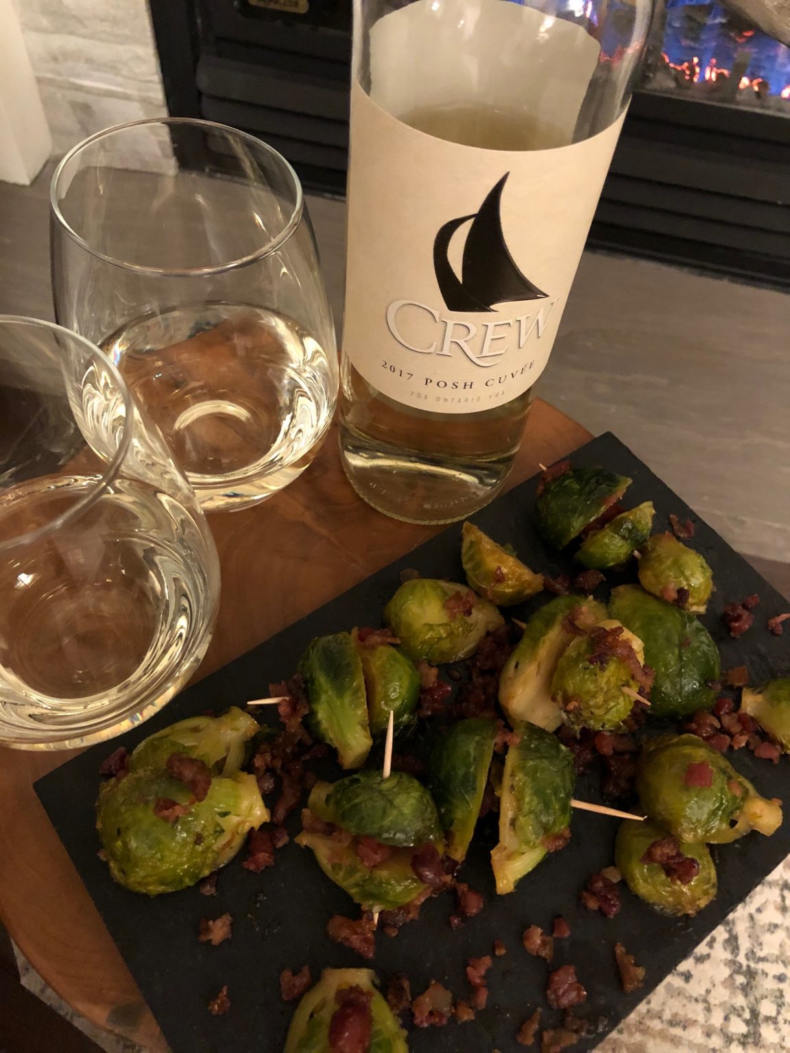 CREW Colchester Ridge Estate Winery 2017 Posh Cuvée with Maple Brussels ...