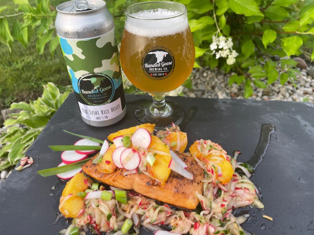 Banded Goose Brewing Company Koi Sushi Rice Helles with Radish ...