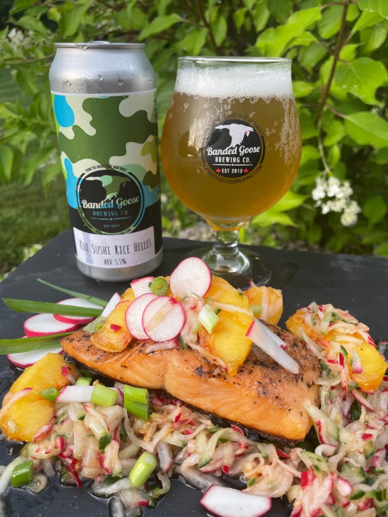 Banded Goose Brewing Company Koi Sushi Rice Helles with Radish ...