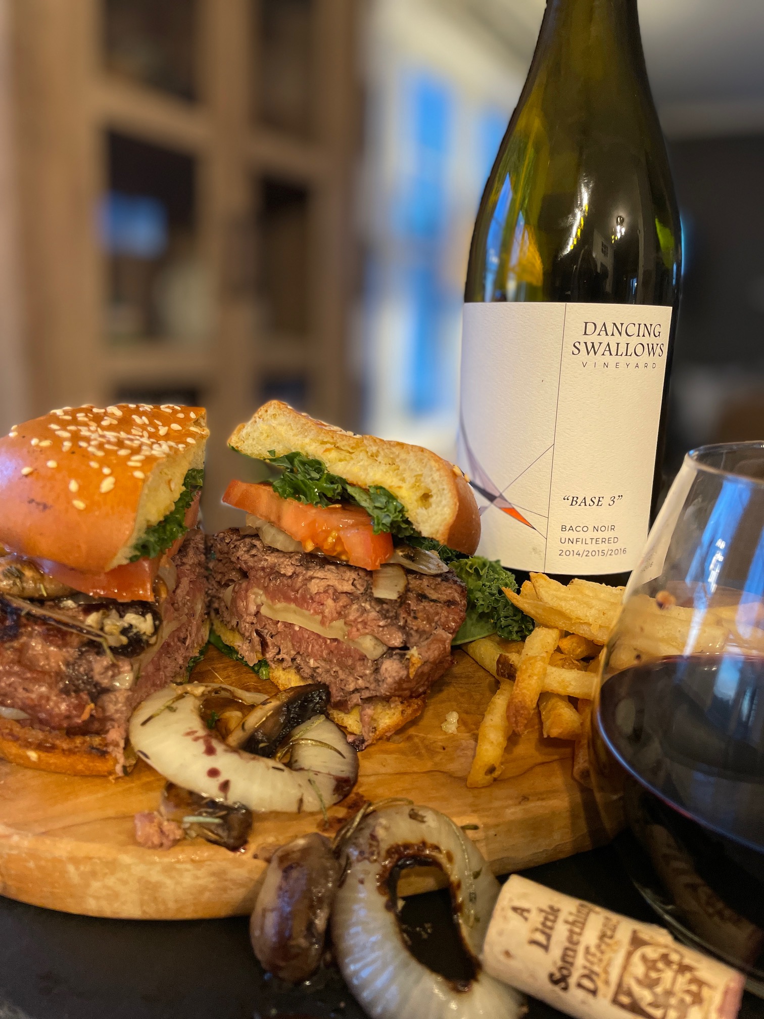 Dancing Swallows 2014/15/16 “Base 3” Baco Noir with the Red Wine Burger